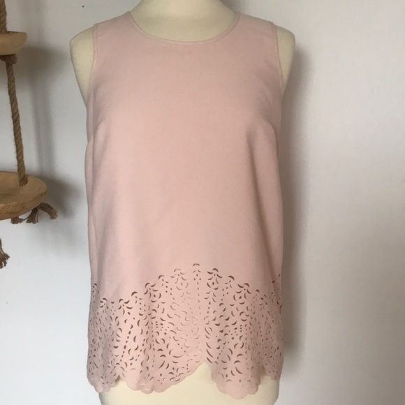 Lila Rose | Tops | Lila Rose Tank Top Blouse With Laser Cutout ...